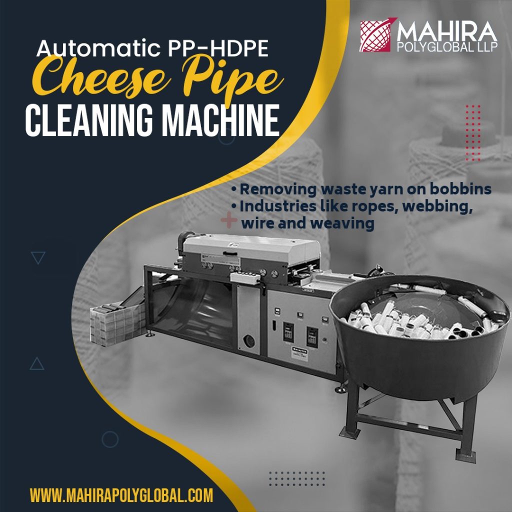Automatic PP HDPE Cheese Pipe Cleaning Machine